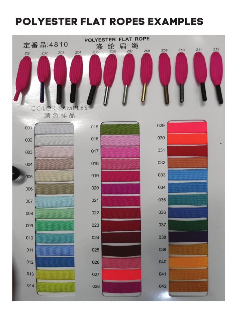 FLAT ROPES COLOR EXAMPLES | PDF