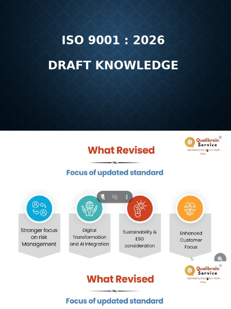 ISO 9001 2026 Part 1 Draft | PDF