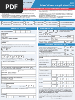 NSW Licence Application Form 1001 | PDF | Driver's License | Identity ...