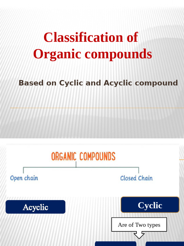9.3.1 Classification of Organic Compounds | PDF