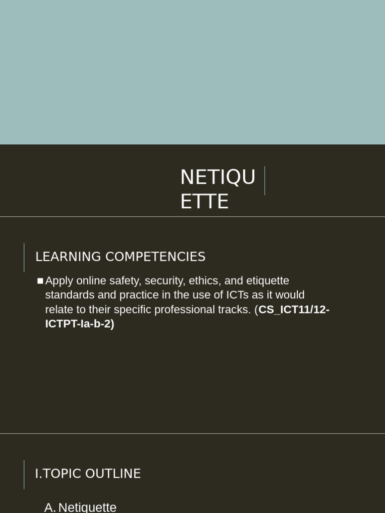 Understanding Netiquette Rules | PDF | Information Technology | Cyberspace