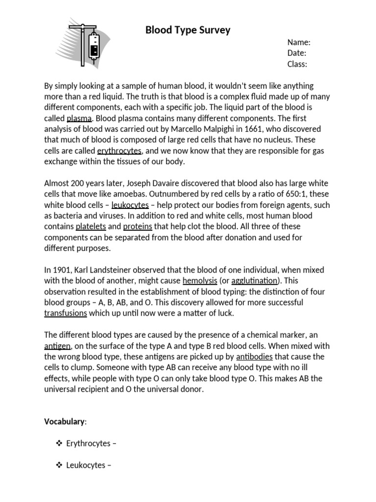 Blood Type Frequency Survey Analysis | PDF | Blood Type | Blood
