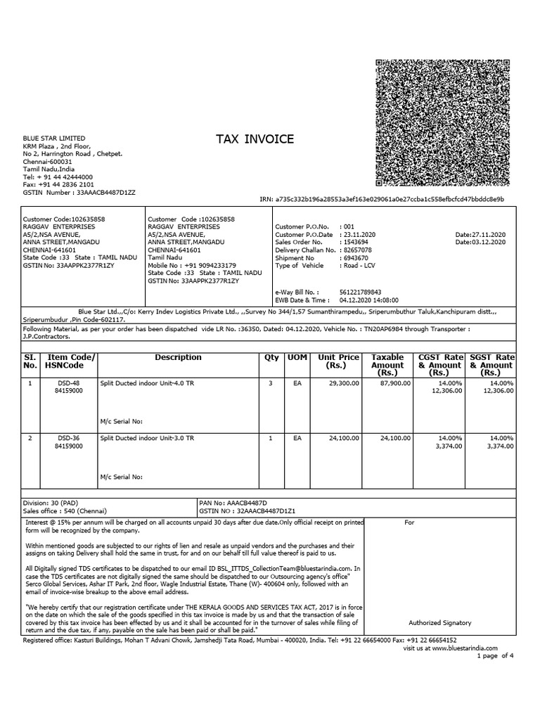 Tax Invoice: Original For Recipient | PDF | Receipt | Invoice