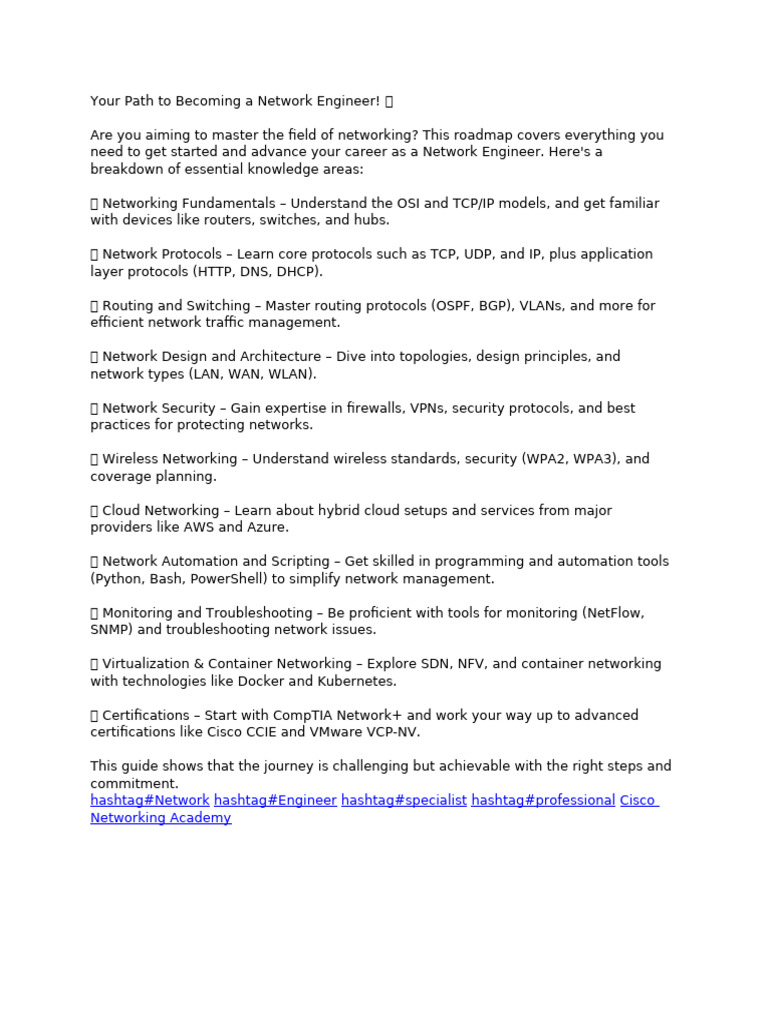 Network Engineer | PDF