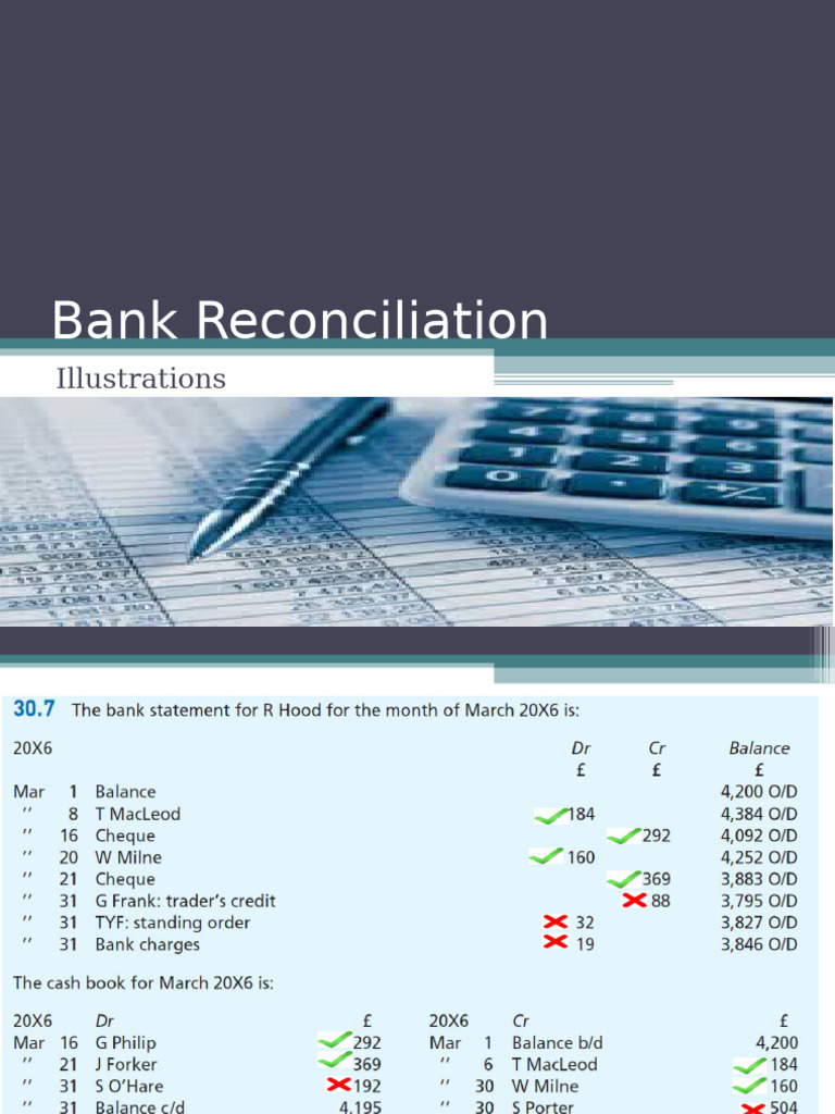 Bank Reconciliation Illustrations | PDF | Banks | Debits And Credits