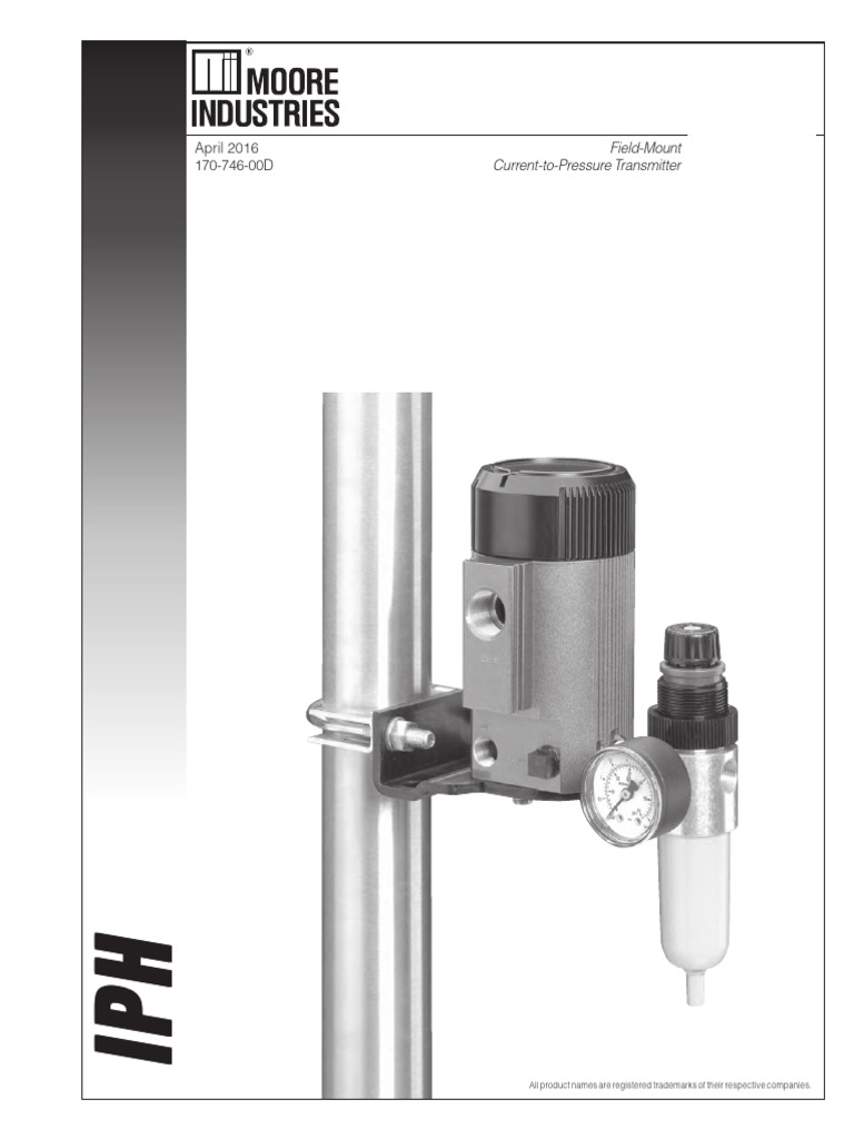 IPH Installation Manual Moore Industries | PDF | Calibration | Feedback