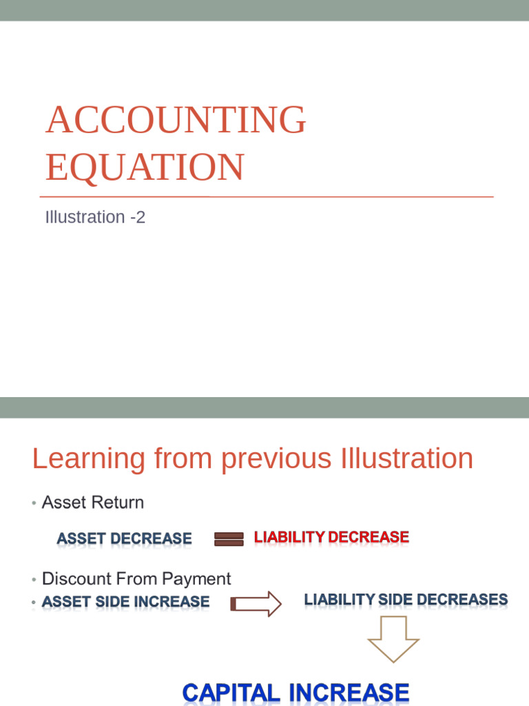 Accounting Equation Illustratuin II | PDF | Liability (Financial ...