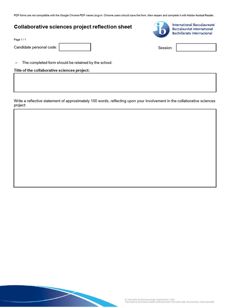 CSP Reflection Sheet Instructions | PDF
