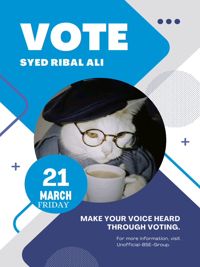 Blue Political Election Poster | PDF