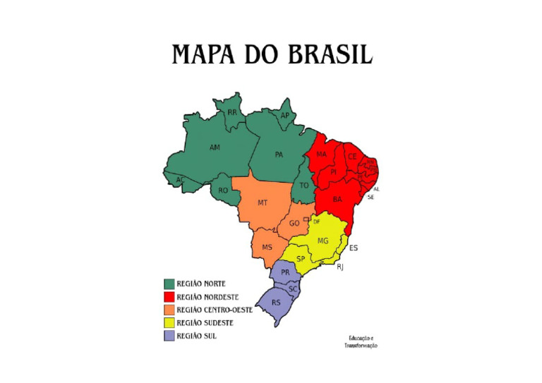 Mapa Regional Brasil | PDF
