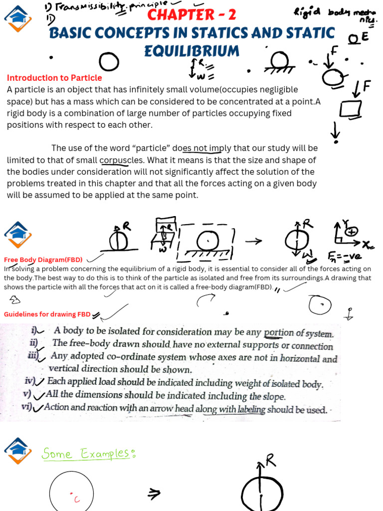 2 Basic Concepts in Statics and Static Equilibrium | PDF