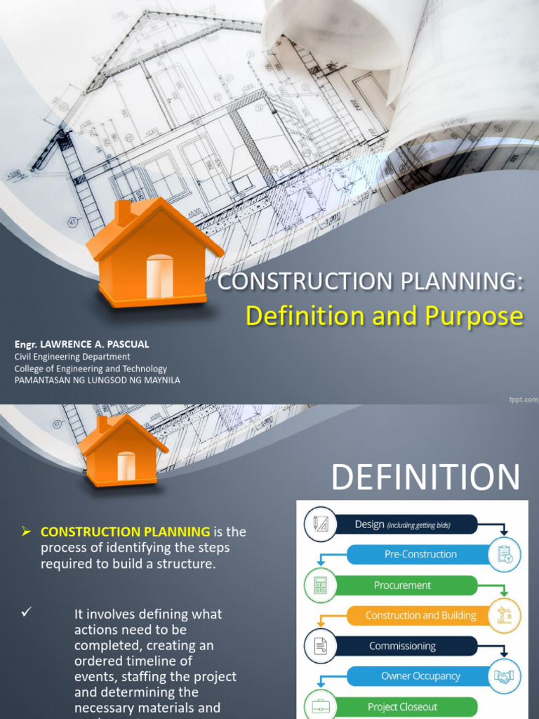 CIV0422 Lesson 11 Construction Planning | PDF | Goal | Strategic Planning