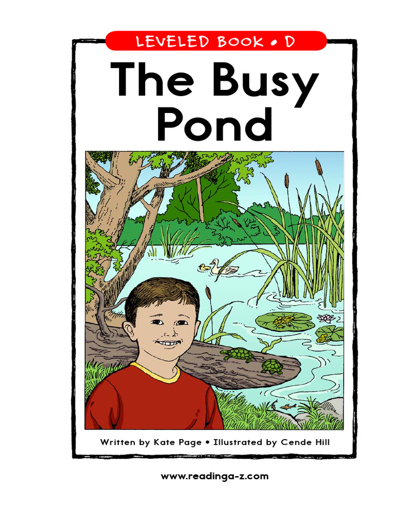 The Busy Pond: Level D Book | PDF | Herpetology