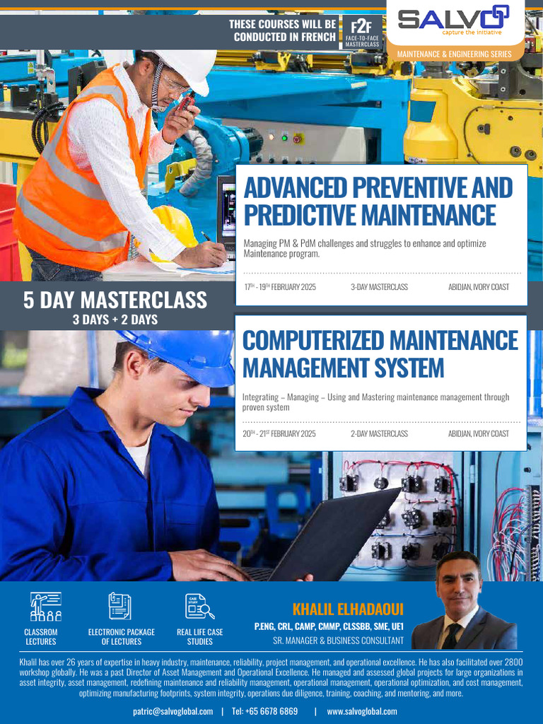 Adv Preventive N Predictive Maintenance and CMMS CI PC | PDF ...