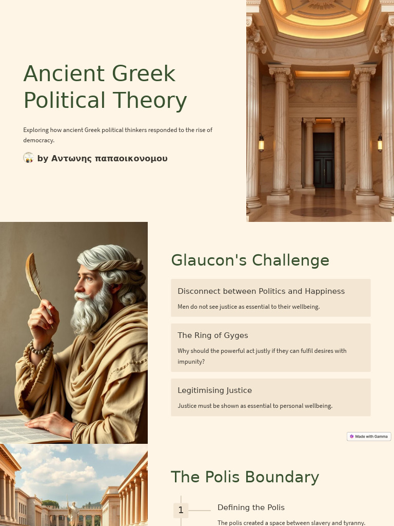 Ancient Greek Political Theory | PDF | Citizenship | Democracy