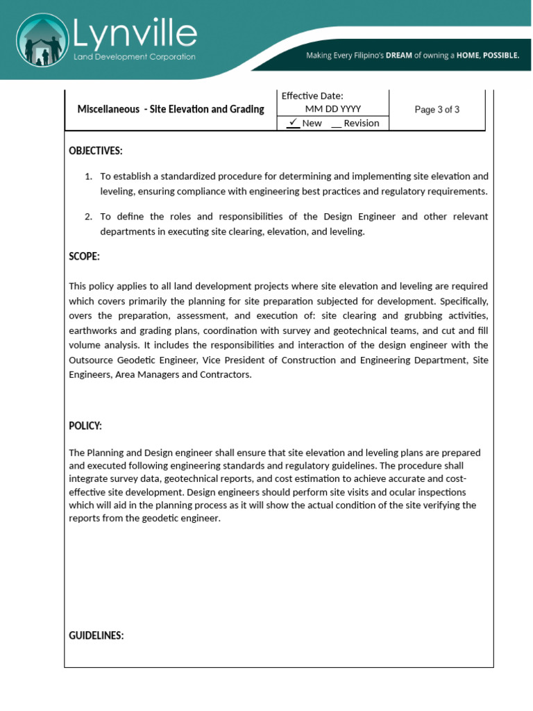 35. Miscellaneous - Site Elevation and Grading - JESSER | PDF ...