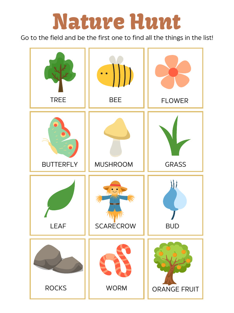Nature Hunt: Find Hidden Items | PDF