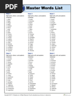 Second Grade Master Spelling Lists | PDF | Linguistics