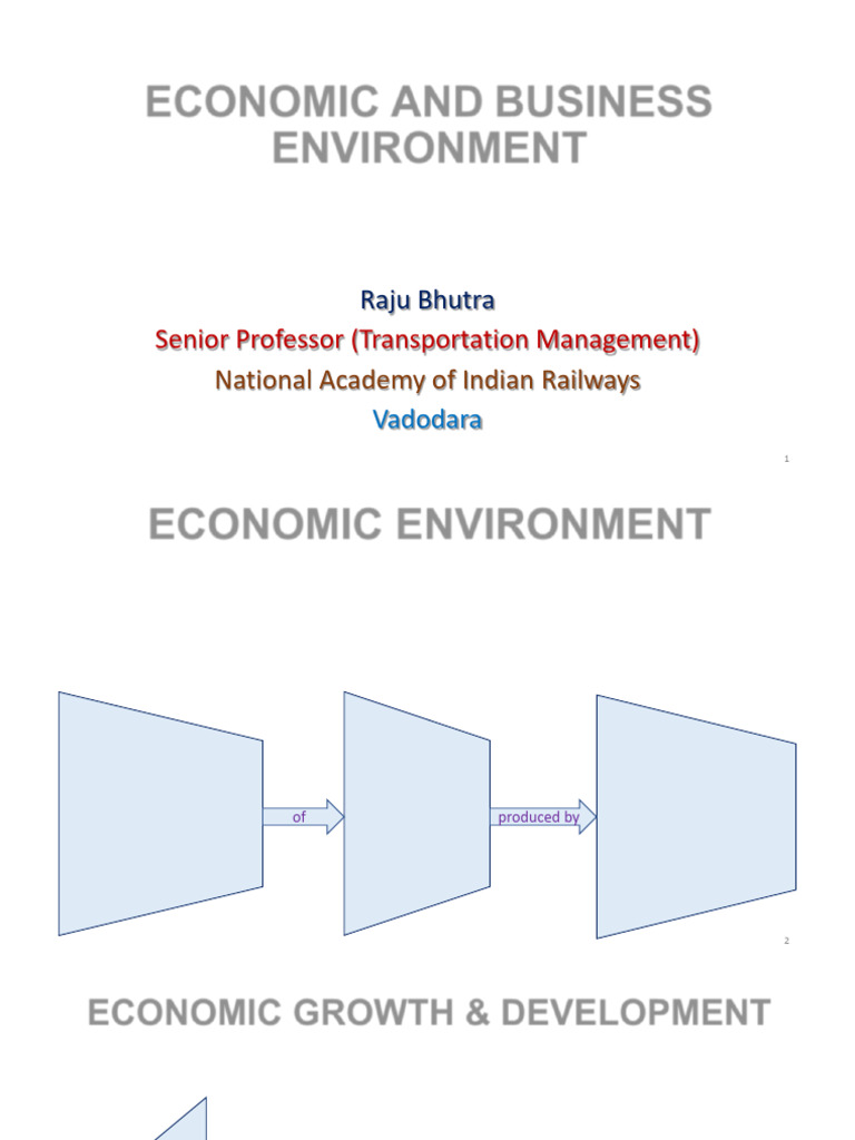 Economic and Business Environment - Sharing | PDF | Cost Of Living ...
