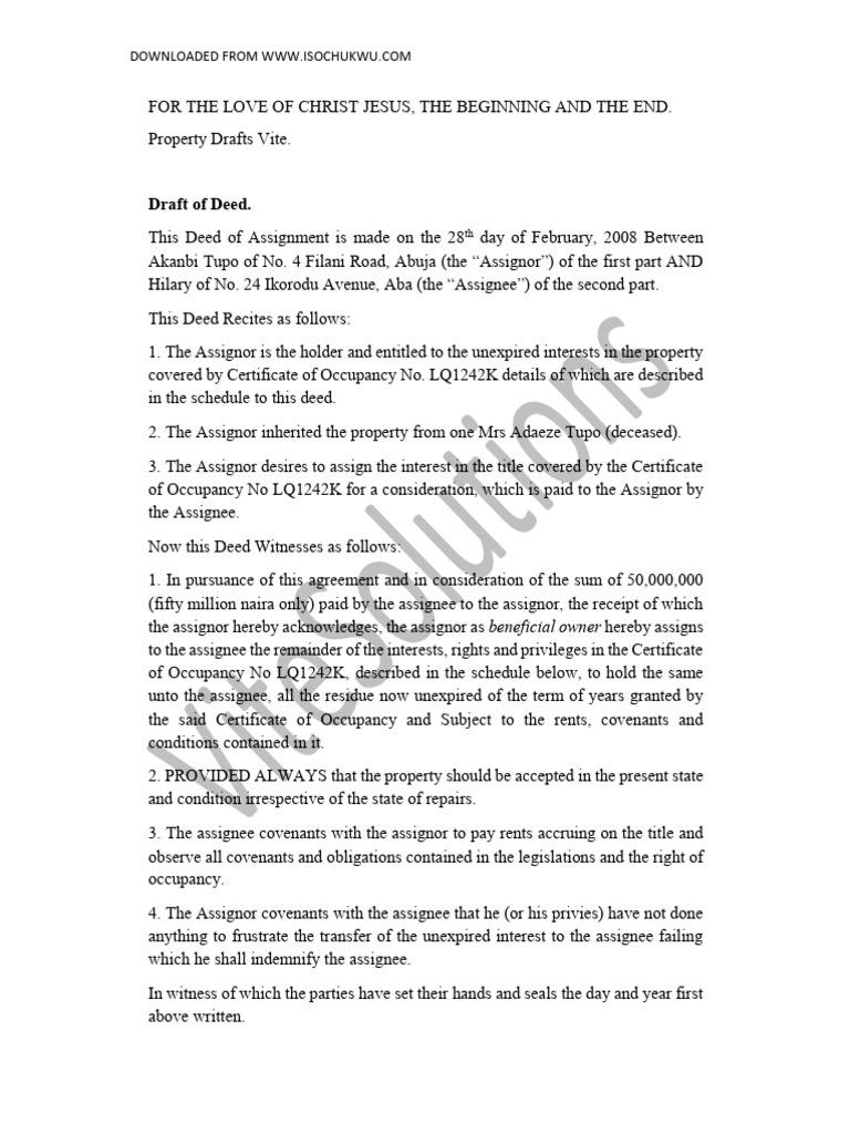 Property Law Drafts by Vitesolutions | PDF | Lease | Mortgage Law