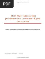 Aspect Échographique Du Kyste Ovarien | PDF | Ovaire | Utérus