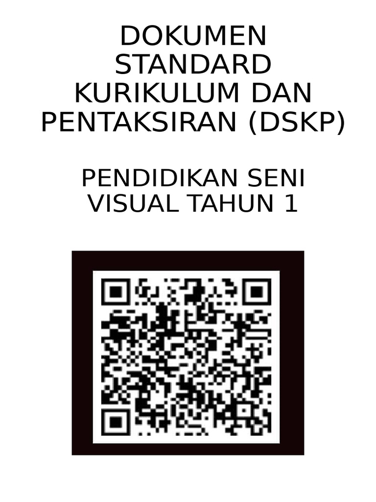 Dokumen Standard Kurikulum Dan Pentaksiran (DSKP) | PDF