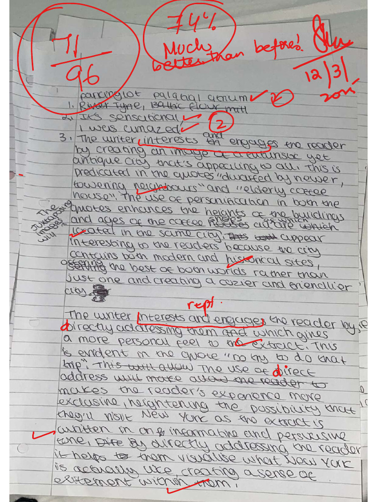 English Test Marked | PDF