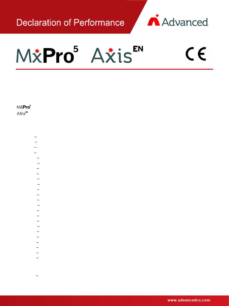 Fire Alarm Panel Performance Declaration | PDF | Reliability ...
