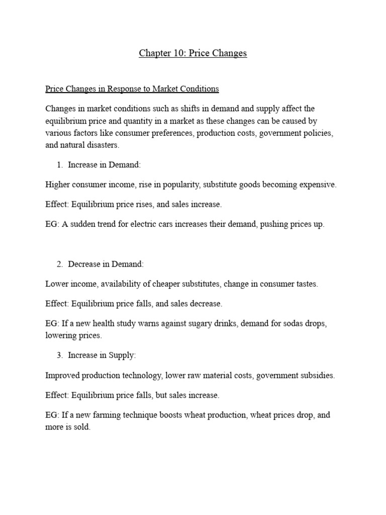 Chapter 10-Price Changes | PDF