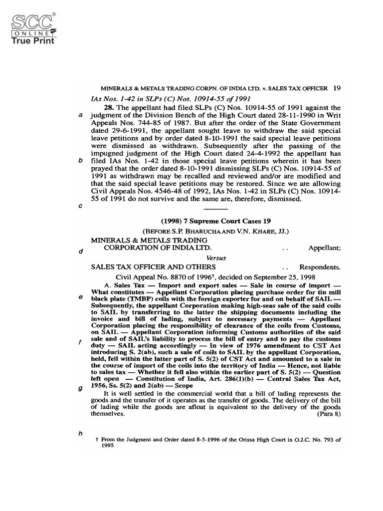 TP_1998_7_scc_19_24_ankitshah_lawyercom_20250401_090337_1_6 | PDF | Supreme Court Of The United ...