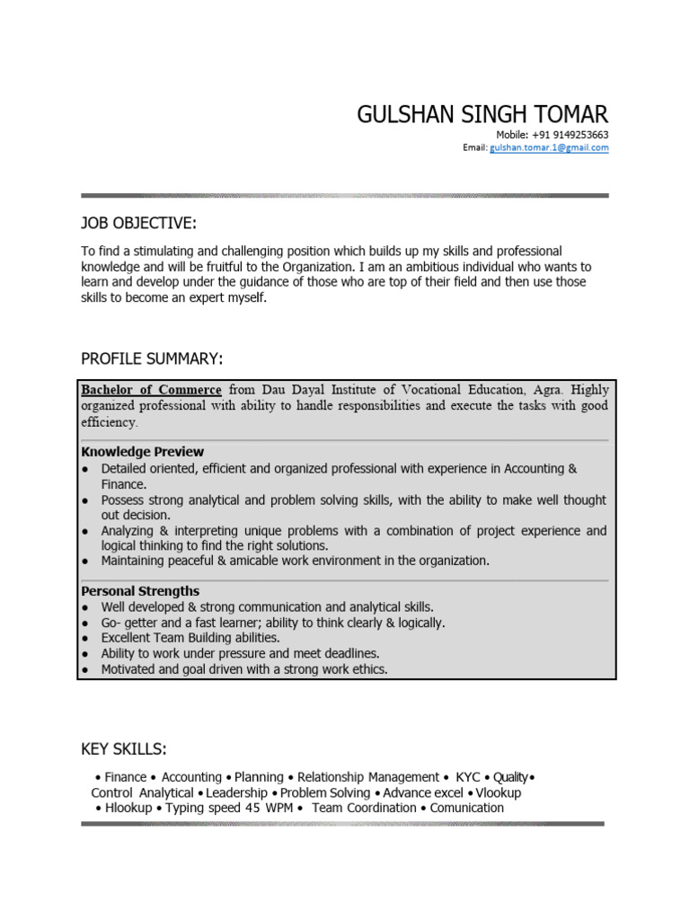 Resume Gulshan 2024 | PDF | Cognitive Science | Learning