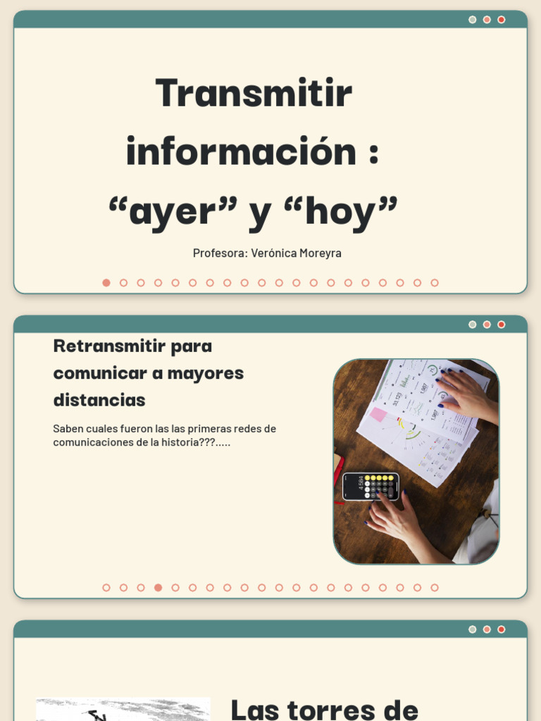 2 - 04 - 25 - Transmitir Información - "Ayer" y "Hoy" | PDF ...