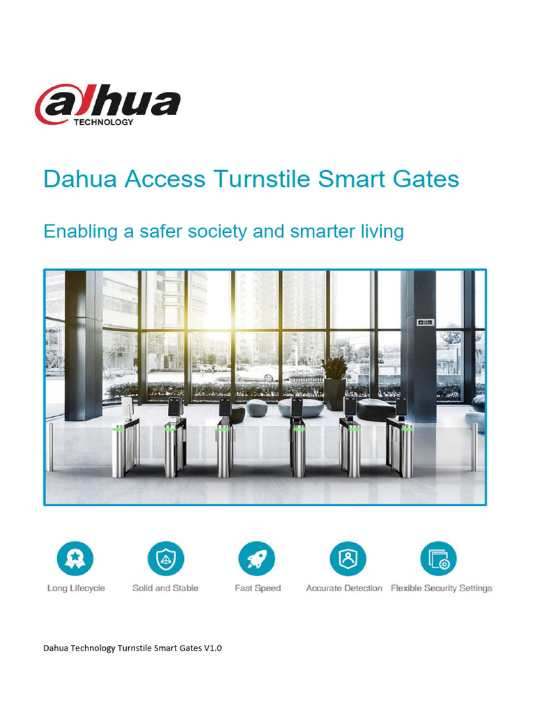 DahuaEntranceTurnstile Australia-08022021 | PDF | Security Technology | Access Control