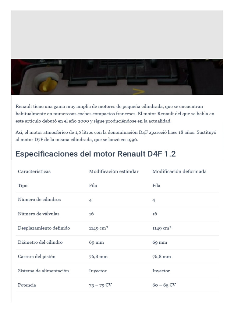 Motor Renault 1.2 D4F_ Ficha Tecnica, Problemas y Tuning - Copia (3 ...