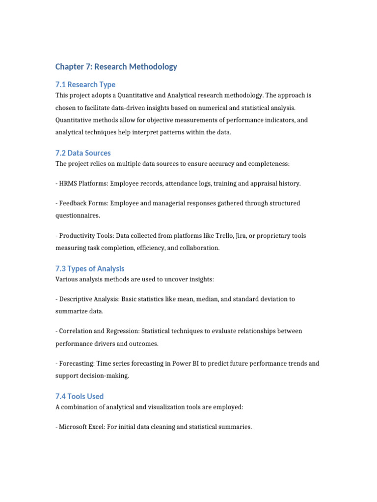 Chapter 7 Research Methodology | PDF