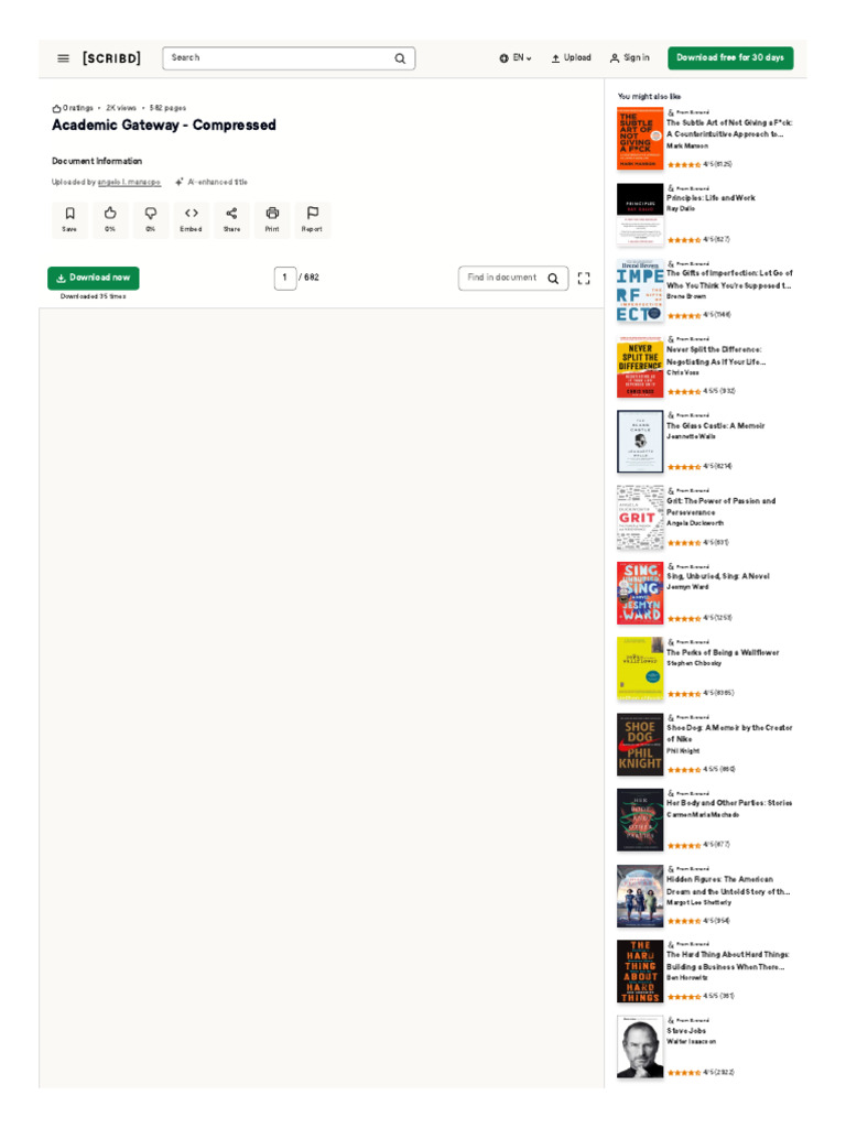 Academic Gateway Book PDF Download | PDF | American Literature