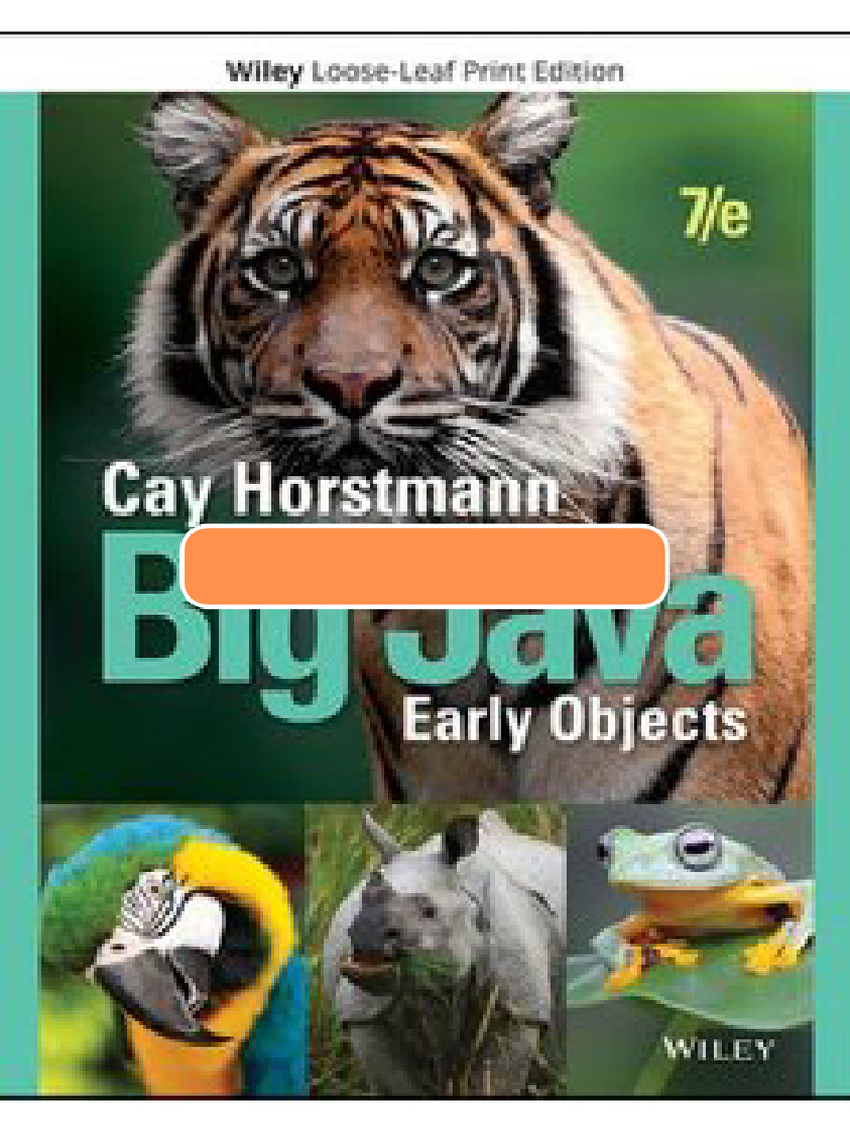 Testbank For Big Java Early Objects 7th Edition | PDF | Multiple Choice ...