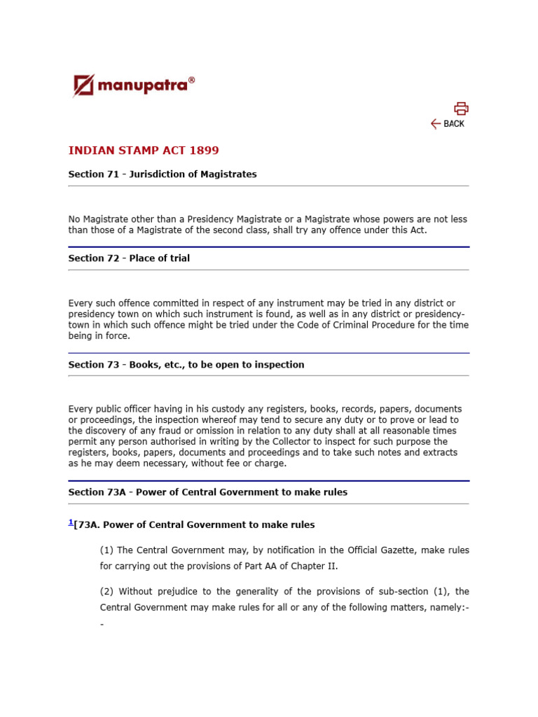 Indian Stamp Act 1899: Key Sections Explained | PDF | Mortgage Law | Lease