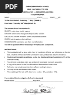 Pep Grade 4 Sample Items Mathematics Performance Task | PDF | Area ...