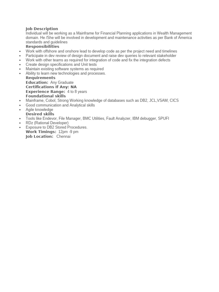 Mainframe Cobol | PDF