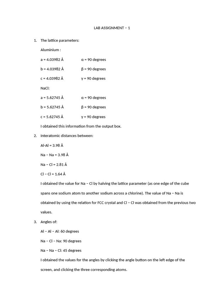 Lab Assignment | PDF