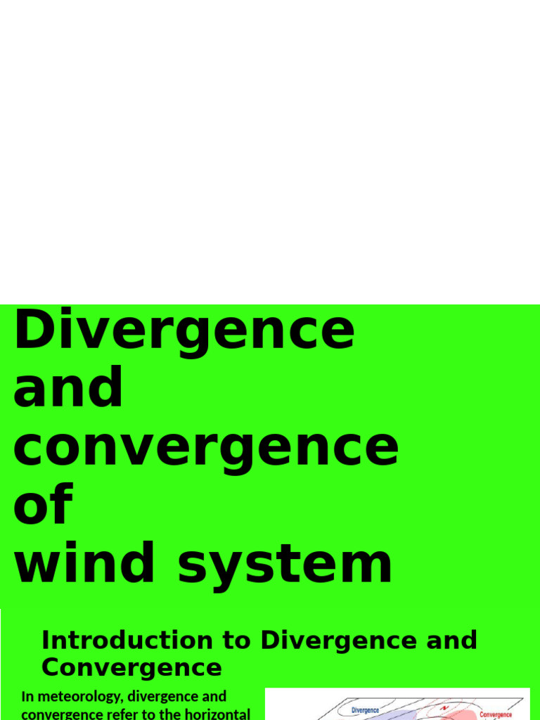 Divergence and Convergence of Wind System | PDF | Wound | Atmosphere Of ...