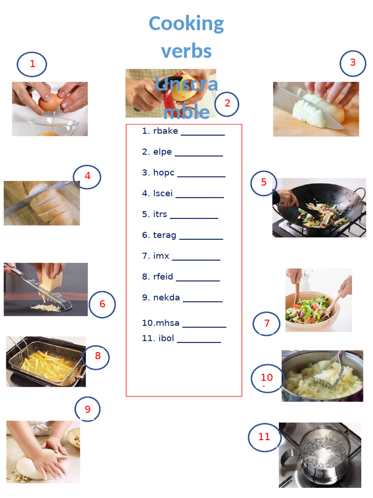 Cooking Verbs | PDF
