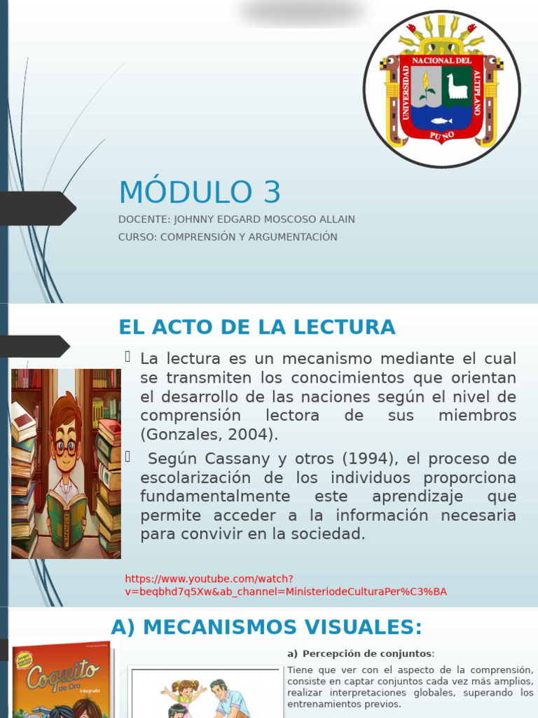 Módulo 3 Redacción y Argumentacion | PDF | Percepción | Conocimiento