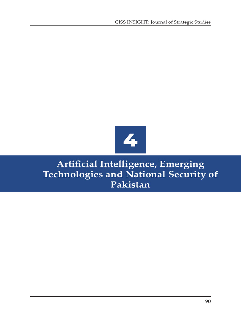 Artificial Intelligence, Emerging Technologies and National Security | PDF | Artificial ...
