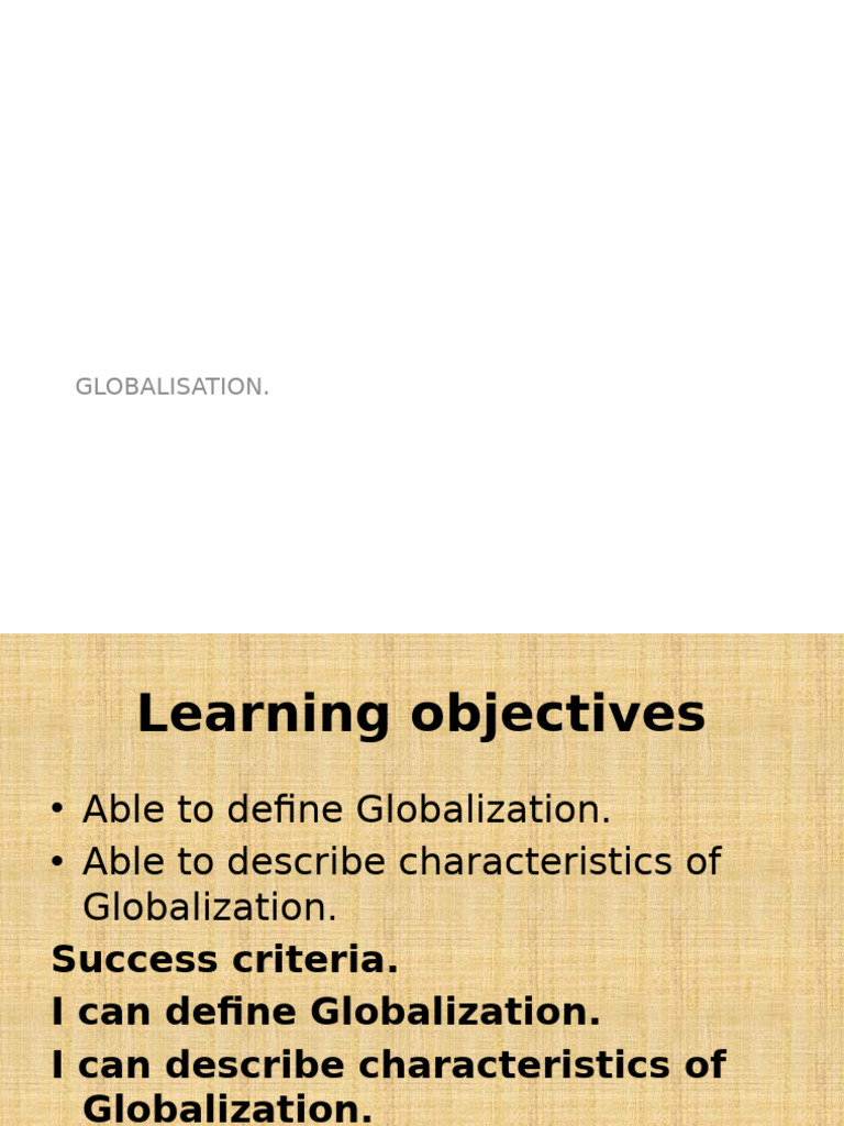 YEAR 9 - Now 10 Globalisation | PDF | Globalization | Multinational Corporation