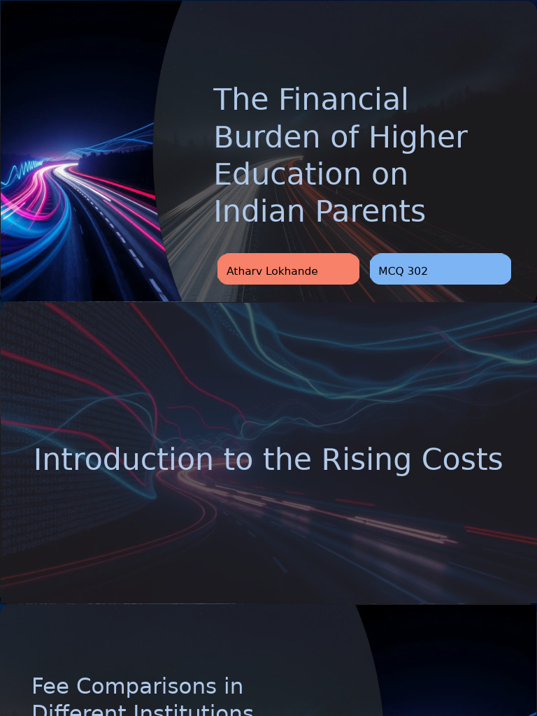 Atharv The Financial Burden of Higher Edu On Parents | PDF | Economies