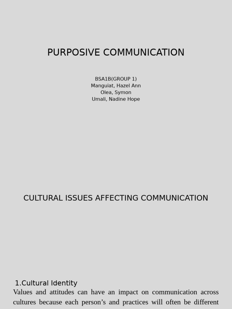 Cultural Issues in Communication | PDF | Communication | Emotions
