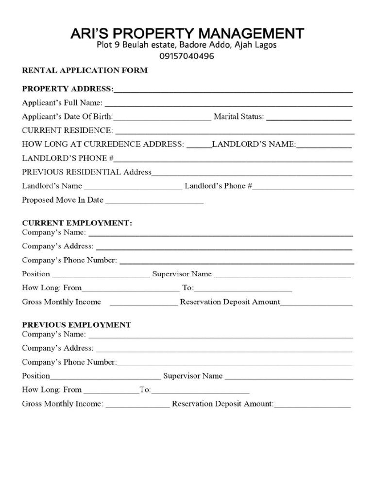 Aris Property Management | PDF