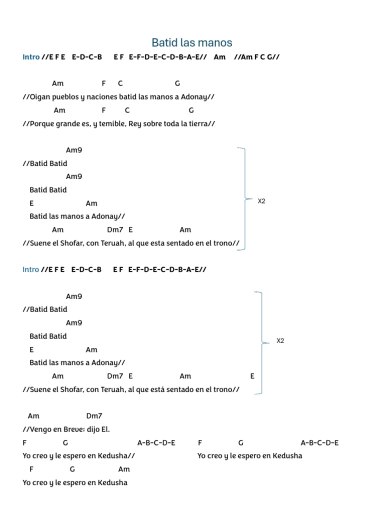 Batid Las manos | PDF